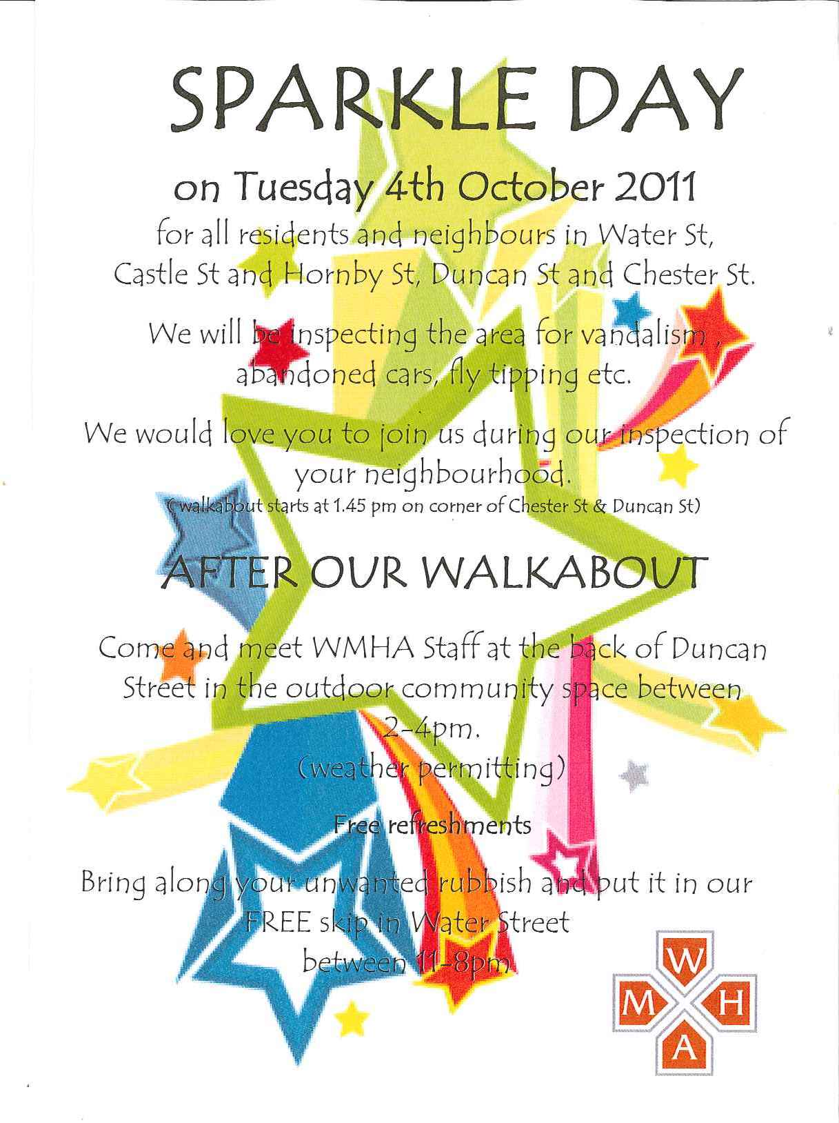 Woodside Sparkle Day- Come and Join Us!!! | Wirral Methodist Housing ...
