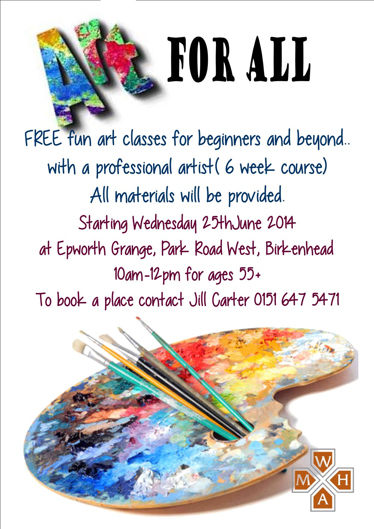 Art For All Classes | Wirral Methodist Housing Association