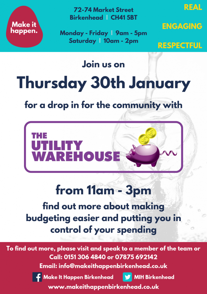 Make it Happen The Utility Warehouse | Wirral Methodist Housing Association